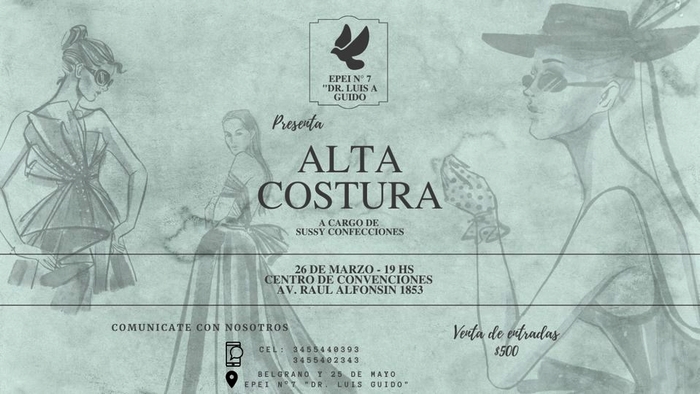 Desfile de modas a beneficio de la escuela Integral Nº7 Dr. Luis Guido