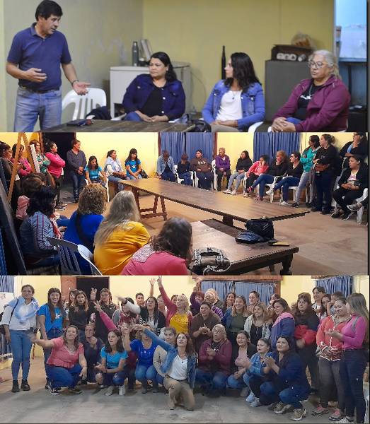 María Jose Silva se reunió en Villa Domínguez con el Movimiento Evita